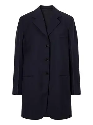 JIL SANDER Wool And Mohair-blend Blazer - Navy