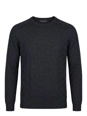 ROBERTO COLLINA Merino Wool Crewneck Sweater - Grey