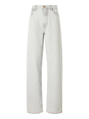 JIL SANDER High-waist Wide-leg Jeans - Light Denim
