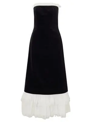 Costarellos Isabetta Strapless Midi Dress - Black
