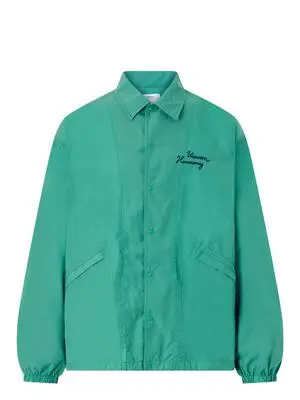 Visvim Windfall Embroidered Wool-blend Jacket - Green