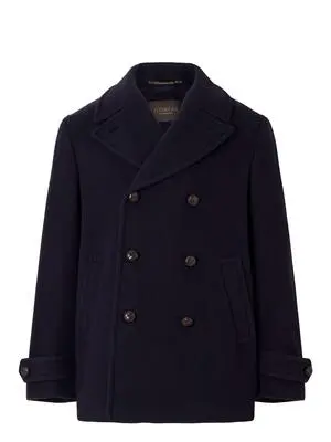 SLOWEAR Montedoro Wool-blend Coat - Navy