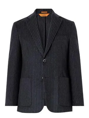 Barena Venezia Pinstriped Wool-blend Blazer - Gray