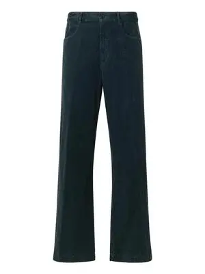 Dries Van Noten Straight-leg Cotton-corduroy Trousers - Green