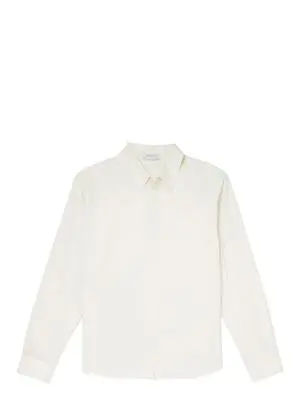Gabriela Hearst Abbe Cotton And Cashmere-blend Shirt - Neutrals