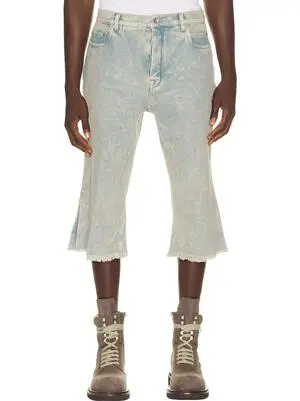 Rick Owens Bolan Cutoffs In Blue - Indigo