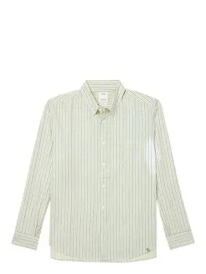 Visvim Beiler Striped Cotton Oxford Shirt - Green