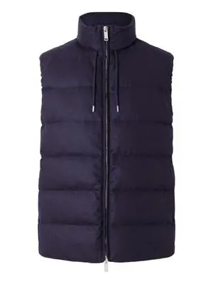 SLOWEAR Slowear - Padded Wool And Cashmere-Blend Gilet - Men - Blue  Navy