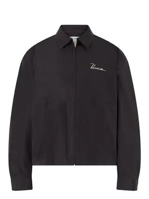Visvim Somer Swing Printed Silk And Wool-blend Jacket - Black