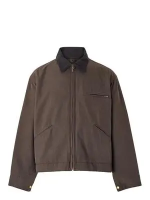 A.PRESSE Detroit Cotton And Silk-blend Jacket - Brown