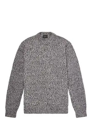 Brioni Wool-mouliné Sweater - Gray
