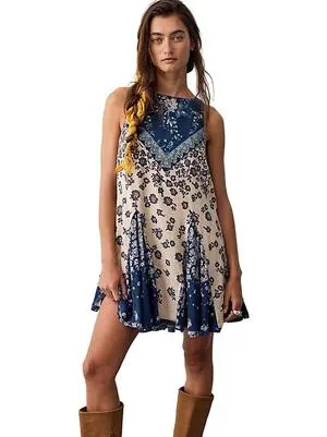 FREE PEOPLE Everlasting Printed Mini Dress