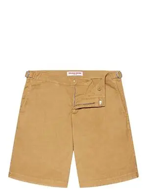 Orlebar Brown Garment-dyed Stretch Linen Longer-length Shorts - Biscuit