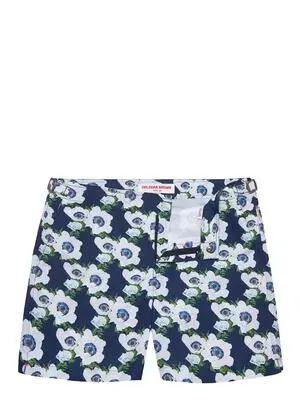 Orlebar Brown ORLEBAR BROWN Bulldog Mid-Length Swim Shorts With Coronaria Print Blue