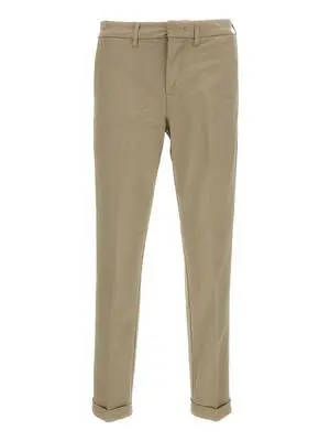 FAY Pantaloni Slim Fit In Cotone Stretch - Beige