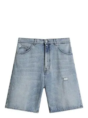 PICANTE Distressed Denim Short - Thrashed Blue