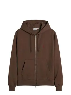 Gramicci One Point Zip Hoodie - Brown