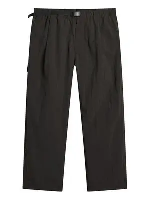 SNOW PEAK Nylon Double Rip Trousers - Black