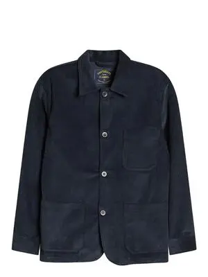 Portuguese Flannel Labura Corduroy Chore Jacket - Navy