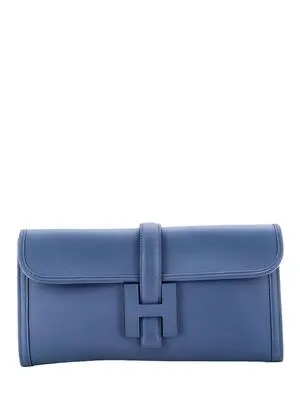 Hermès 29 Jige Elan Clutch Swift Blue