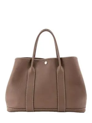 Hermès 36 Garden Party Tote Leather - Gray