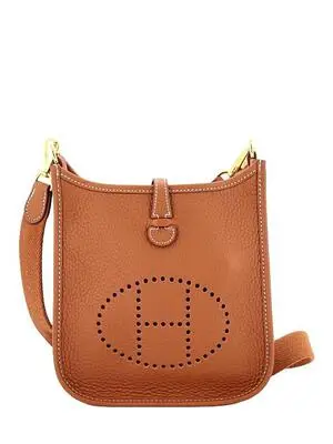 Hermès Tpm Evelyne Bag Gen Iii Clemence Brown