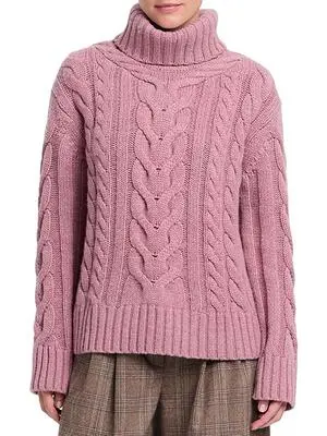 TWP Traveling T Neck Cashmere Sweater - Plum