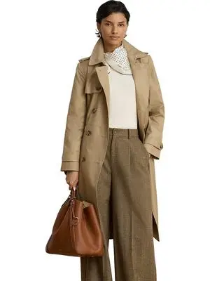 Ralph Lauren Double-breasted Cotton-blend Trench Coat - Sand