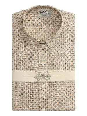 Ralph Lauren Slim Fit Geometric-print Shirt - Blue/orange