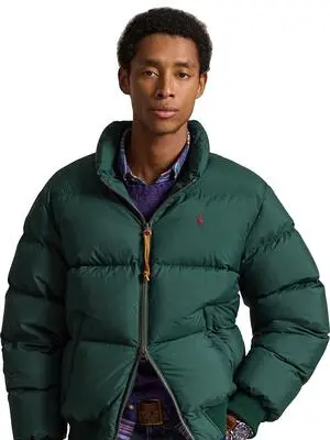 Ralph Lauren Wyoming Ripstop Down Jacket With Embroidered Pony - Moss Agate