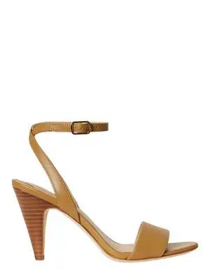 Ralph Lauren Gracy Nappa Leather Sandal - Camel