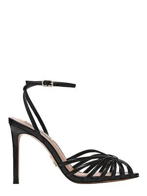 Steve Madden Mizuna Faux-leather Heeled Sandals - Black