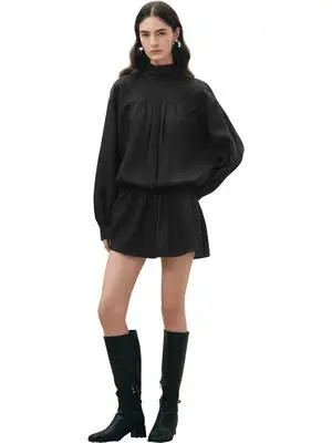 FABRIQUE Fabrique Sydney Scarf Tie Layered Shirt Dress