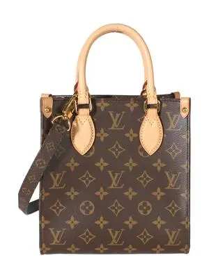 LOUIS VUITTON Monogram Canvas Sac Plat Bb Shoulder Bag - Brown