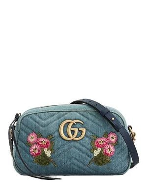 Shopbop Gucci Small Denim Camera Bag - Blue