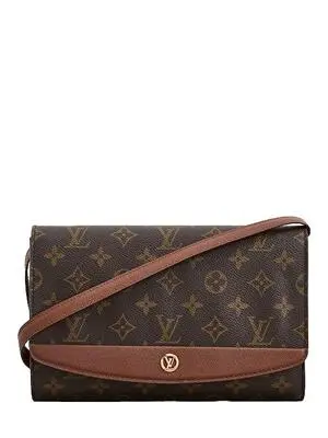 Shopbop Louis Vuitton Monogram Shoulder Bag - Brown