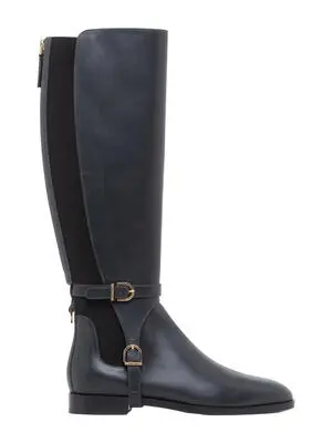 Giorgio Armani Boots In Leather With Rubber Details - Grey