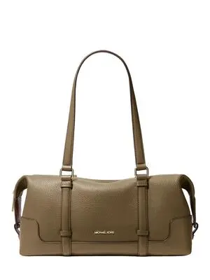 Michael Kors MICHAEL KORS Teddi Large Textured Shoulder Bag Green