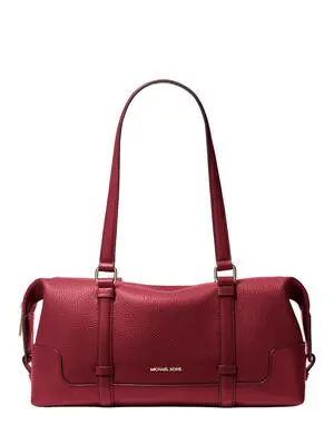 Michael Kors MICHAEL KORS Teddi Large Textured Shoulder Bag Red