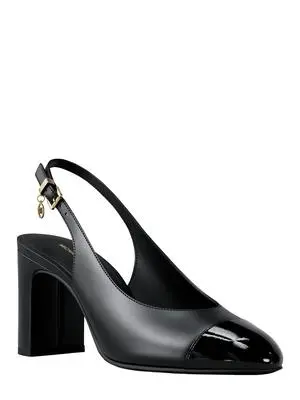 Michael Kors Piper Flex Leather Slingback Pumps - Black