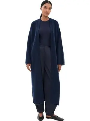 Sablyn Slouchy Duster Cashmere Cardigan - Midnight Navy