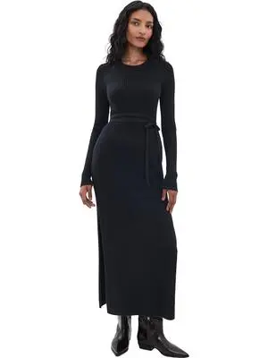 Splendid Georgie Maxi Sweater Dress - Black