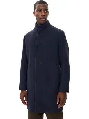 Theory Belvin Wool Melton Jacket - Baltic