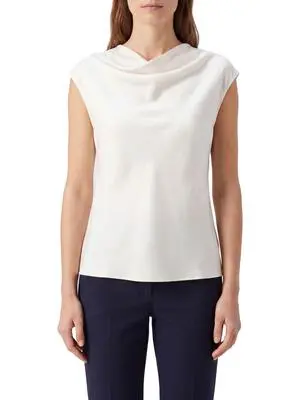 Alberta Ferretti Sleeveless Satin Blouse - Brown
