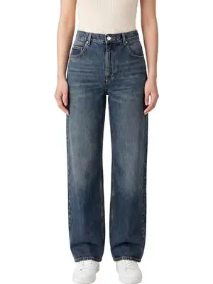 Isabel Marant Étoile Dromie High-waisted Straight Leg Stretch Denim Jeans - Blue