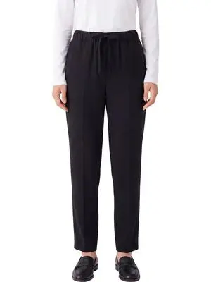 SEMICOUTURE Tailored Trousers With Drawstring Waist - Blue