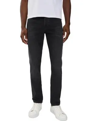 Nudie Jeans Solid Ollie Slim Jeans - Black Force