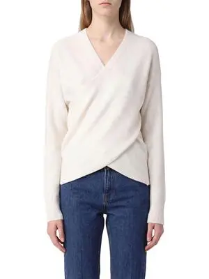 Federica Tosi Wrap V-neck Sweater - Brown