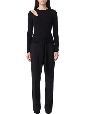 Federica Tosi Slim Fit Long-sleeve Jumper With Cut-out Detail - Black