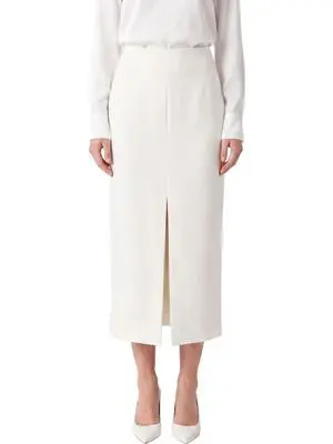 Federica Tosi High-waisted Midi Skirt - Brown